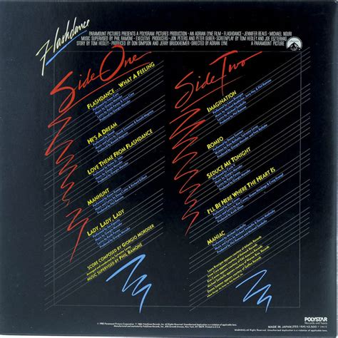 Various Flashdance Original Soundtrack From The Motion Picture