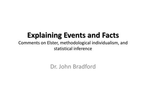 Explanation And Statistical Inference Pptx