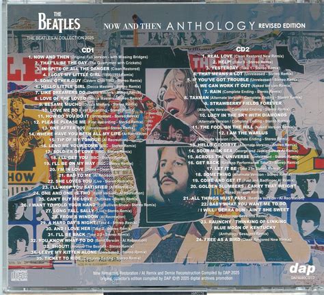 The Beatles Now And Then Anthology Revised Edition 2 Cd Set Dap