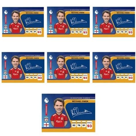 خرید و قیمت برچسب فوتبالی مایکل اوون 2024 سری امضا شدهطرح کیمدی7