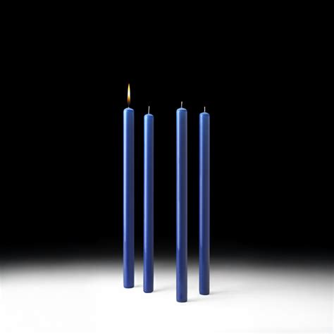 Advent Candle Set 51 Beeswax 12 X 78 Pack Of 4 4 Sarum Blue