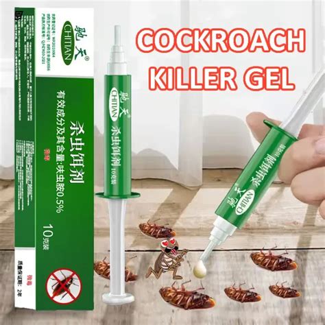 Powerful Effective Cockroach Killing Bait Roach Control Gel Roach Killer Insecticide Syringe