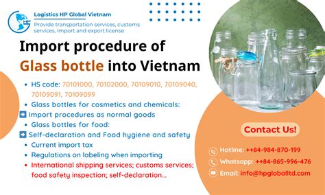 Procedures And Import Duty For Glass Bottle Into Vietnam