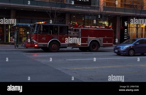 Fire Truck Leaving Scene 4k 12sec Stock Video Footage Alamy