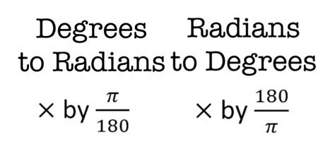 Converting Between Radians And Degrees