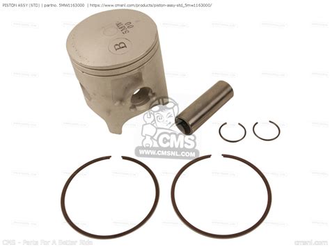 5mw1163000 Piston Assy Std Yamaha Buy The 5mw 11630 00 00 At Cmsnl