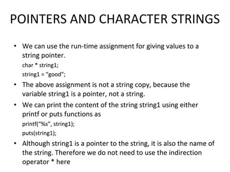 Pointers C Programming Ppt Programming Languages Computing