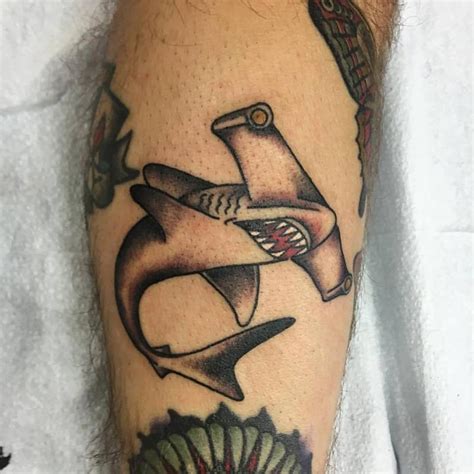 Traditional Hammerhead Shark Tattoo
