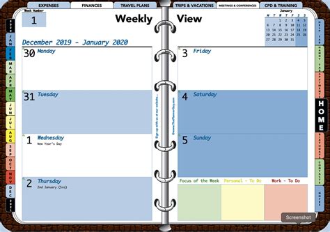 The Planner Guy 2020 Interactive Digital Planner Diary 2 Etsy