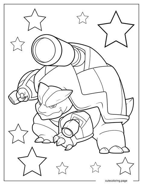 Blastoise Coloring Pages 20 Free Printable Coloring Pages Cute