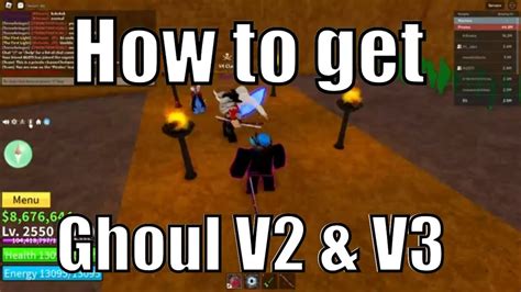 How To Get Ghoul V2 And Ghoul V3 Blox Fruits Youtube