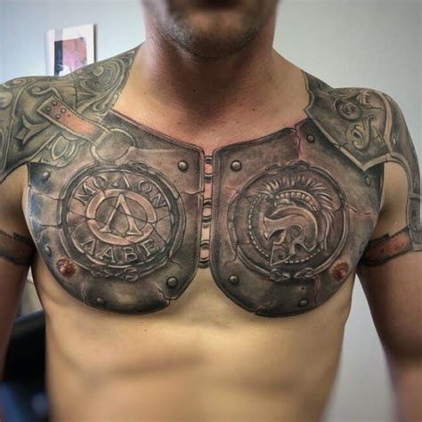 40 Stunning Chest Piece Tattoo Mens