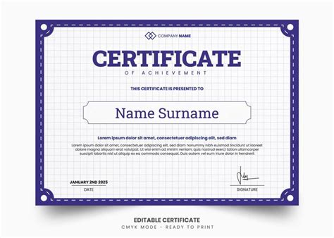 Premium Psd Modern And Simple Waves Certificate Design Template
