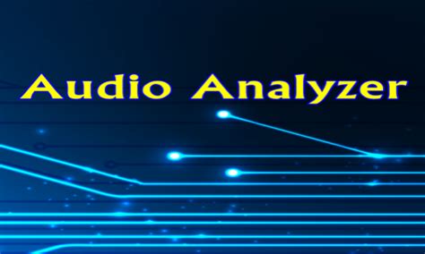 Audio Analyzer App On Amazon Appstore