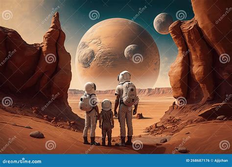 Holidaying In Planet Mars Digital Illustration Created Using