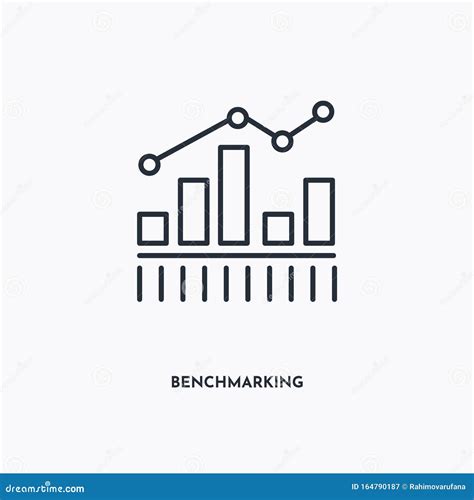 Benchmarking Outline Icon Thin Line Concept Element From Business