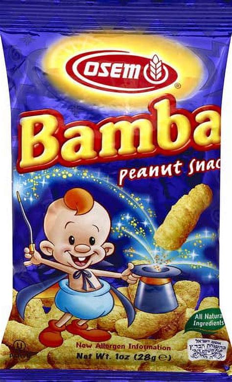 Osem Bamba Peanut Snack 1 Ounce Bag Pack Of 24