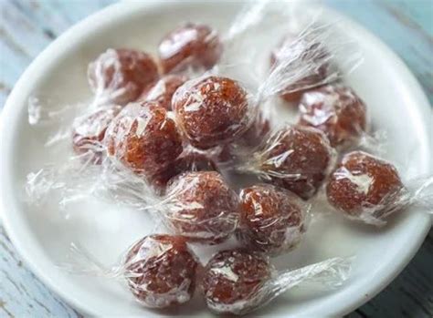 Brown Round Imly Tamarind Toffee Candy Packaging Type Packet