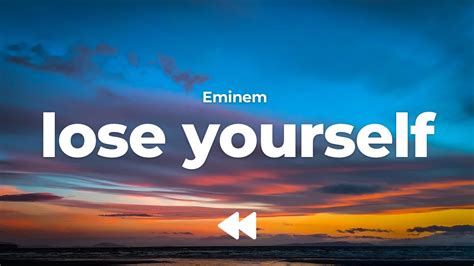 Eminem Lose Yourself Clean Lyrics