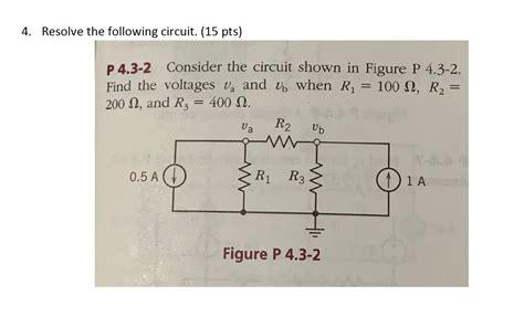 Solved 3 Find The Node Voltage Va And Vb For The Circuit