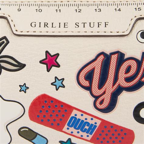 All Over Stickers Girlie Stuff Pouch Anya Hindmarch Uk