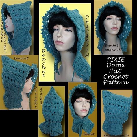 Pixie Crochet Hat Pattern Pdf Etsy