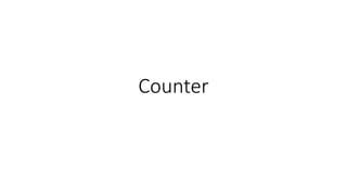 Introduction To Counters PPTX Physics Science
