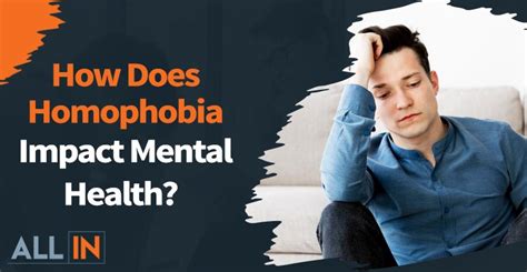 All In Therapy Clinic How Does Homophobia Impact Mental Health