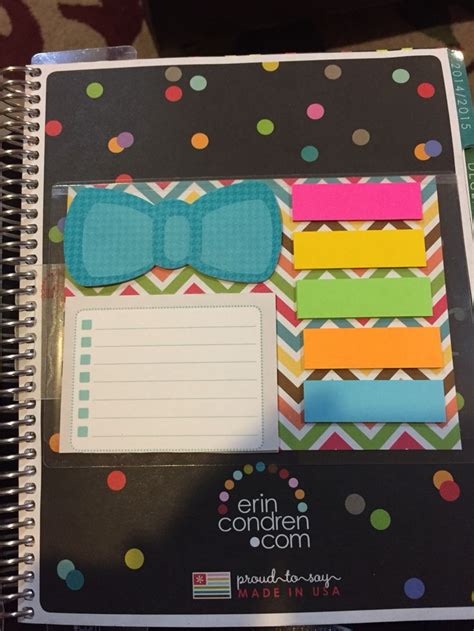 Colorful Erin Condren Life Planner Insert
