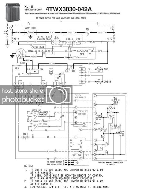 Air Handler Wiring Diagram Trane Model Number Twe040e13fb2 Trane
