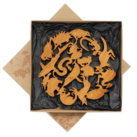 Australian Native Wood Trivet Small Planet Corroboree