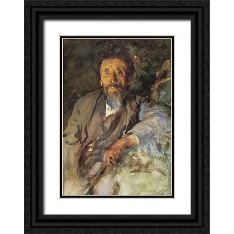 Sargent John Singer 18x24 Black Ornate Wood Framed With Double Matting