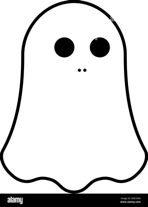 Cute Ghost Icon Symbol Vector Illustration Stock Vector Image And Art