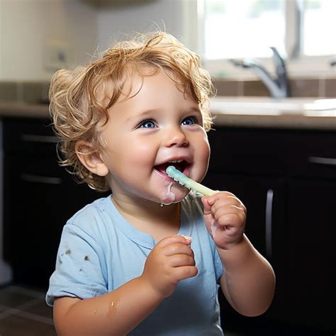 Premium Ai Image Brushing Teeth