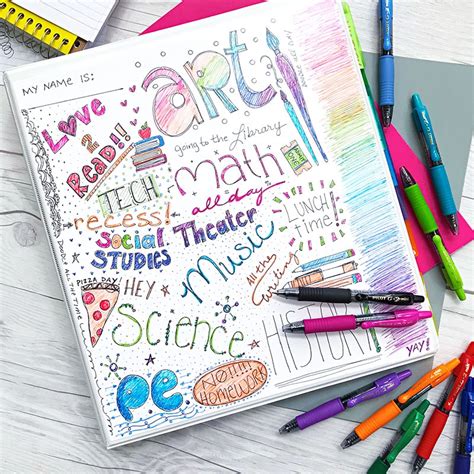 How To Decorate My Binder For School Shelly Lighting