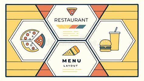Restaurant Menu Layout Food And Drink Design Template Vector Design