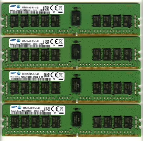 Yahoo オークション Samsung Ddr4 2400 Ecc Registered 16gb×4枚セ