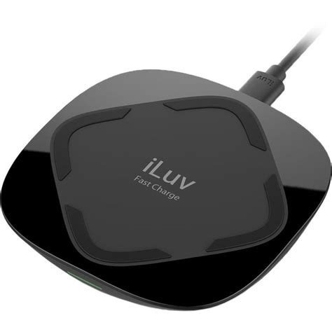 Iluv Qi Cargador Inalámbrico Rápido Wireless Iphone Android Y Más Iad8x10bk Iluv