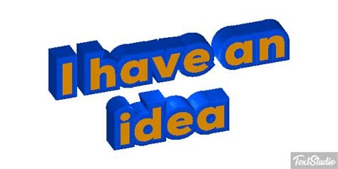 I Have An Idea Sentence Animated  Logo Designs