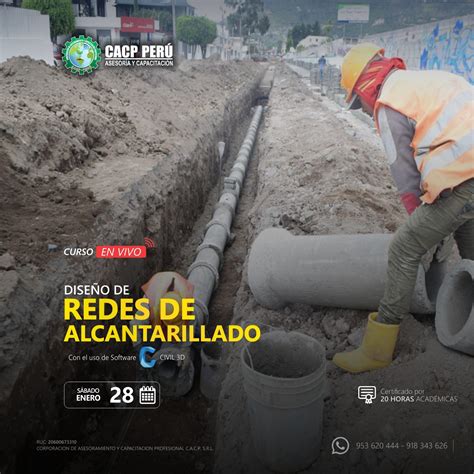 Cacp Perú Curso Diseño De Redes De Alcantarillado 2023 1