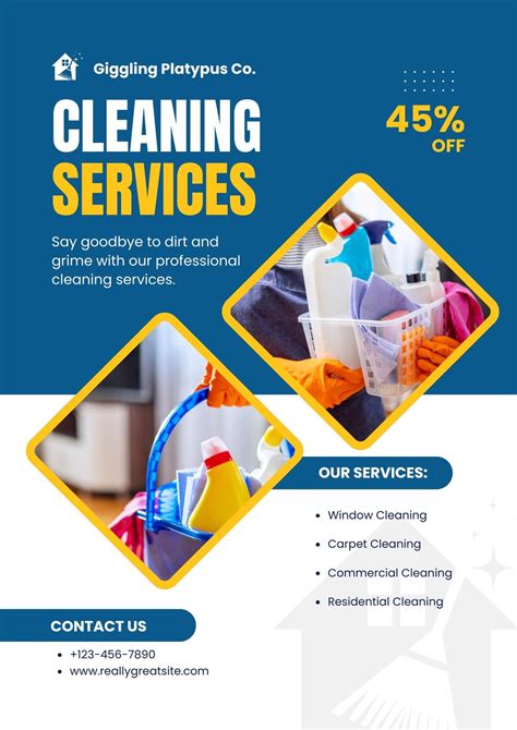 Housekeeping Cleaner Flyer