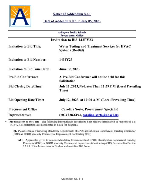 Fillable Online Notice Of Addendum No2 Fax Email Print Pdffiller