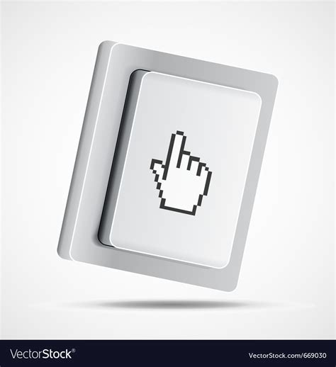 Cursor Keyboard Button Royalty Free Vector Image