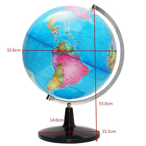 32cm Electric Led Light World Globe Earth Map Teac Grandado