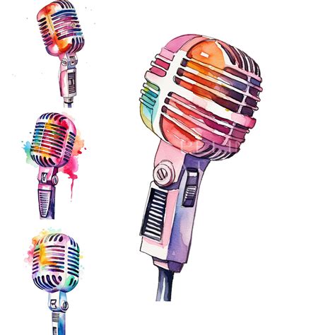 Microphone Clipart Png Etsy