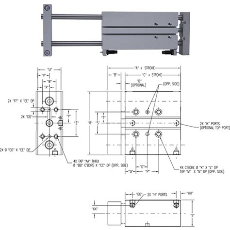 Ets 2040 Eebm Pneumatic Linear Actuators Imi Bimba Efp Industrial