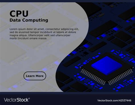 Artificial Intelligence Micro Chip Quantum Vector Image