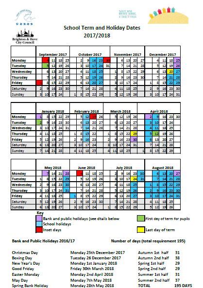 Term Dates West Hove