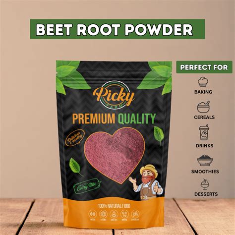 Beetroot Powder Vibrant Color For Smoothies Baking And Drinks 100g