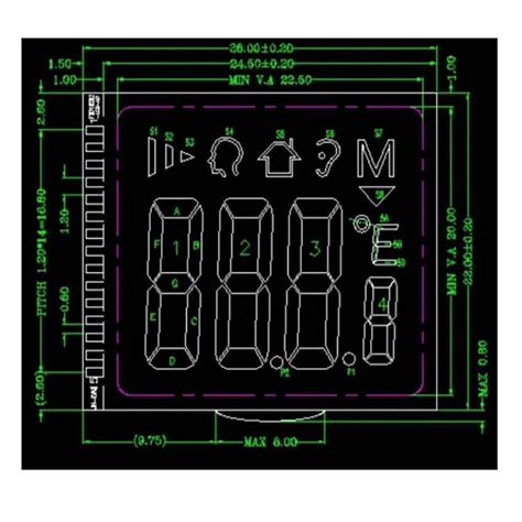 Tn Stn Htn Fstn Va Lcd Screen Monochrome Segment Lcd Monitor Lcd